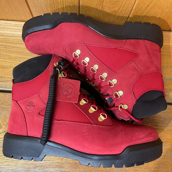 Timberland | Shoes | Timberland Mens Field 6 Waterproof Dark Red Nubuck ...